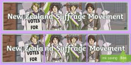 New Zealand Women's Suffrage Movement Fact Cards