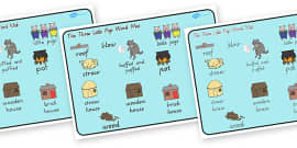 The 3 Little Pigs Interactive Sorting Activity - Twinkl