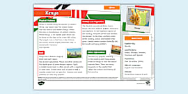 Where is Kenya - Kenya Facts - Geography - Wiki - Twinkl