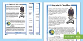 FREE! - KS1 Captain Tom Moore Differentiated Reading Comprehension Activity