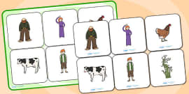 Jack and the Beanstalk Bean Number Matching Activity - jack and