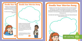 My Main Worries Worksheet / Worksheet