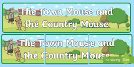 The Town Mouse and the Country Mouse Small World Background