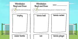 Tennis Colouring | Wimbledon | Twinkl (teacher made)
