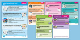 Weekly Learning Activities Pack Week 1 Age 5-6 - Twinkl