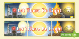 KS2 Light and Shadow Display Banner (teacher made) - Twinkl