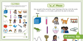 Split Digraph Phonics Maze (teacher made) - Twinkl