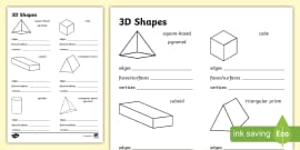 Shapes Worksheet Pack (teacher made) - Twinkl