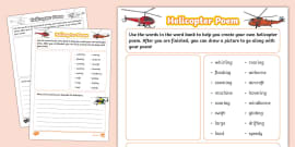 Train Poem Writing Template (teacher made) - Twinkl