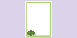 FREE! - Forest Tree Page Border | Printable Pages Borders | Twinkl