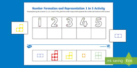 👉 Number Representation and Formation 1 to 10 Activity