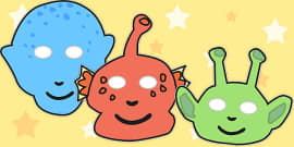 Alien Mask Template | Primary Resources (teacher made)