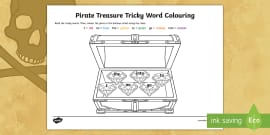Pirate Buried Treasure Sorting Activity (Phase 2) - Twinkl
