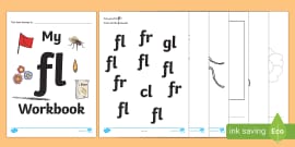 'fl' Consonant Blend Differentiated Word Search