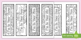 FREE! - Mindfulness Name Colouring Editable Bookmarks