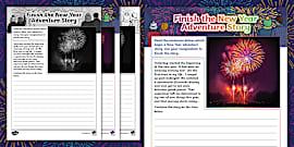 Finish the Elf Adventure Story Writing Template