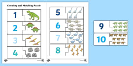 Numbers 1-10 Match Activity (teacher made)