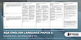 GCSE AQA English Language Paper 2 Marking Worksheets