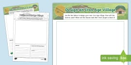 FREE! - Buildings In My Village Worksheet (teacher made)