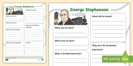 KS1 All About George Stephenson PowerPoint - Twinkl