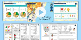Year 6 How to Divide Fractions by Whole Numbers | Poster