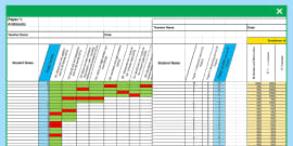Year 2 Mathematics - KS1 SATs Paper Analysis Spreadsheet