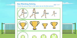 Farm Size Matching Worksheet (teacher made) - Twinkl
