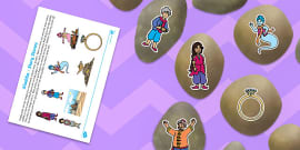 Stone Soup Story Cut Outs (teacher made) - Twinkl