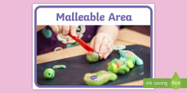 Playdough Skills Mat - Malleable Area - Primary Resources