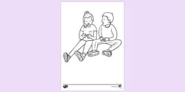 FREE! - Child Speaking Clearly With Eyes Open | Colouring Sheets