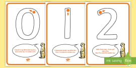 Number Formation Rhymes Poster | Maths Resources | Twinkl