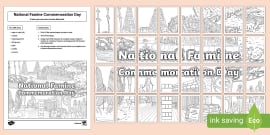 National Famine Commemoration Day Design a Poster Activity Sheet