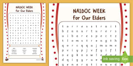 Respecting Our Elders Word Art Colouring Poster - Twinkl