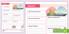 Hokusai Themed Volcano Art KS1/KS2 Activity - Twinkl