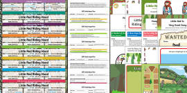 Little Red Riding Hood Playdough Mats (teacher made)