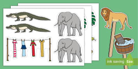 African Animal Puppets | Stick Puppets | Primary Resources