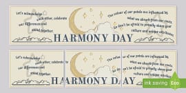 Harmony Week Display Banner (teacher made) - Twinkl