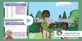 Northern Ireland Linguistic Phonics 3b ‘igh’ Sound Dictation Sentences