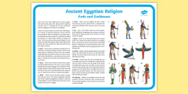Egyptian Gods Matching Cards (teacher made) - Twinkl