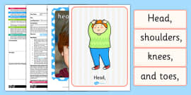 Head, Shoulders, Knees and Toes Flashcards