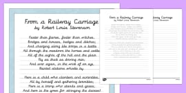 Robert Louis Stevenson Poems Resource Pack