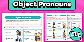 ESL Object Pronouns Interactive Game