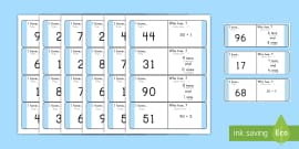 KS2 Mixed Digit Place Value Loop Cards (teacher made)