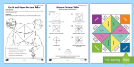 Revision Fortune Teller Template (teacher made) - Twinkl