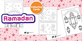 Ten Ramadan Lanterns Colouring Pages