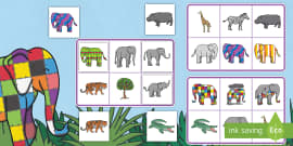 Word Mat to Support Teaching on Elmer (Hecho por educadores)