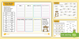 Regular Plural Cards - Singular And Plural Image Cards