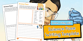 Superhero Poem Writing Template - Twinkl