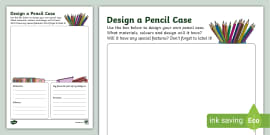 Pencil Case Outline (teacher made) - Twinkl