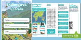 UKS2 Endangered Animals Reading Comprehension Activity